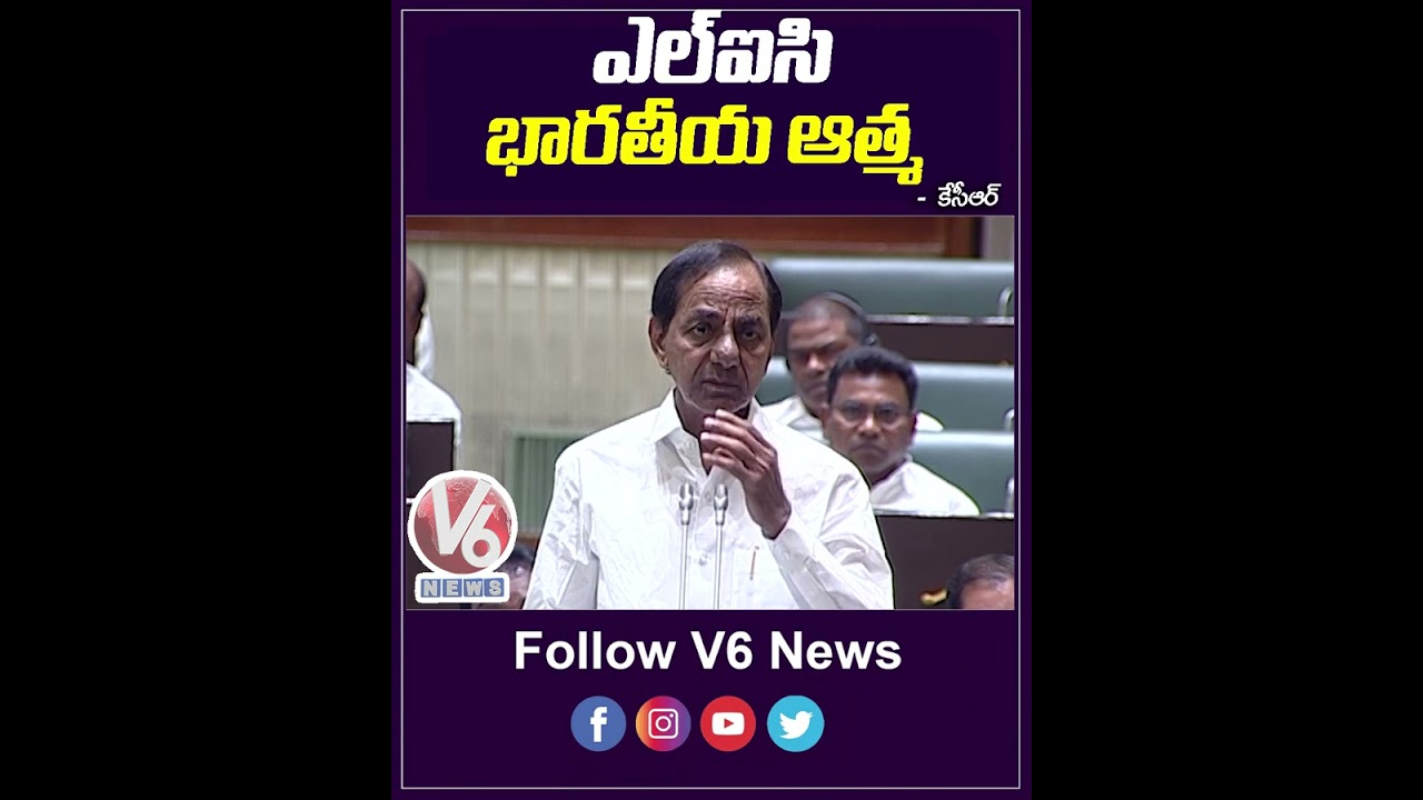 ఎల్ఐసి భారతీయ ఆత్మ | CM KCR On LIC | V6 News Telugu - Lifeeeニュース